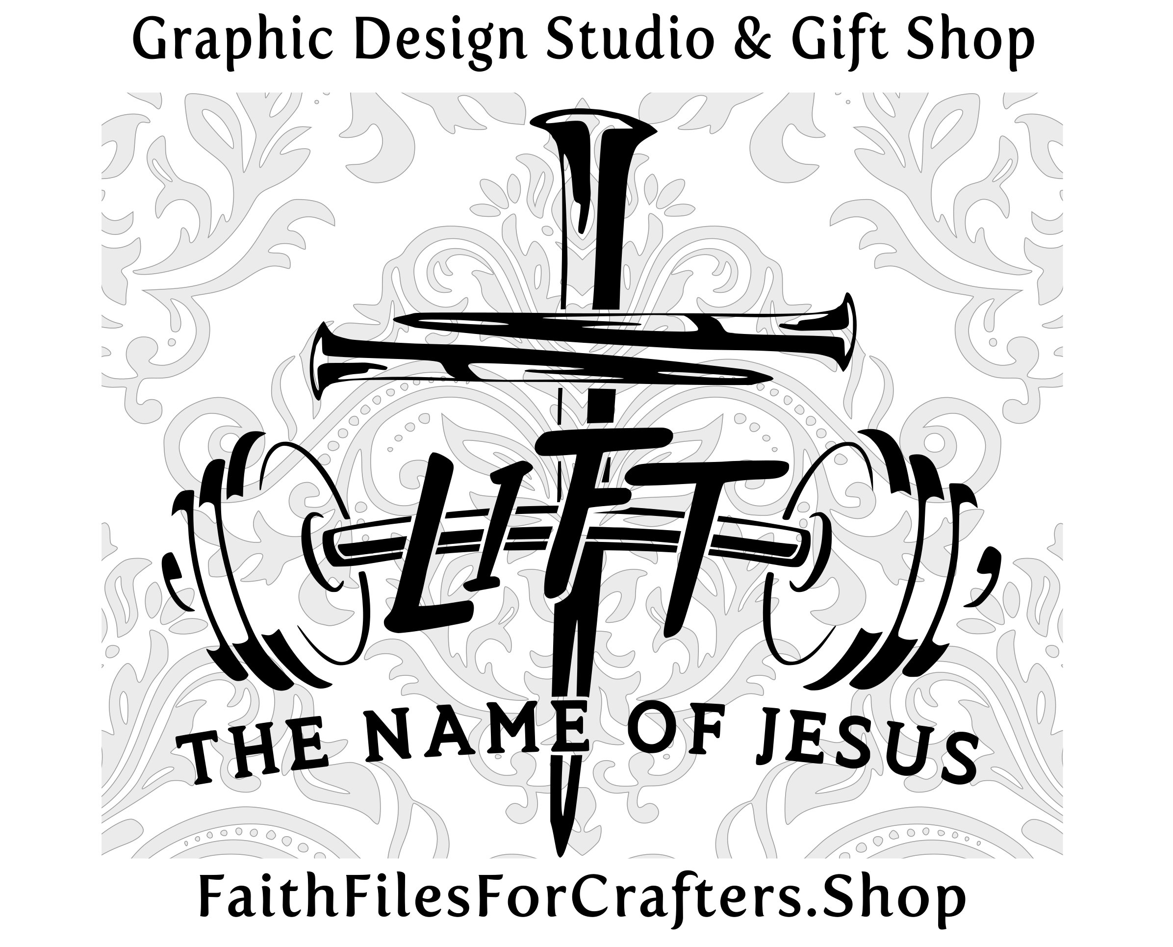 Lift the Name of Jesus Svg, Jesus High & Lifted up Svg, Christian ...