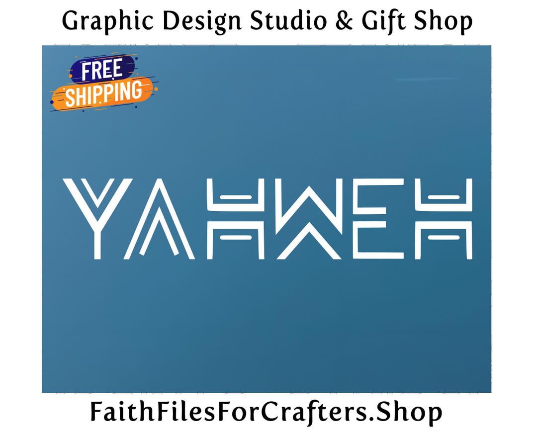 YAHWEH Car Decal, YHWH Car Decal, the One True Living God Car Decal, I ...