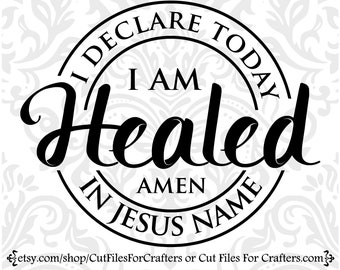 I Am Healed Svg - Etsy