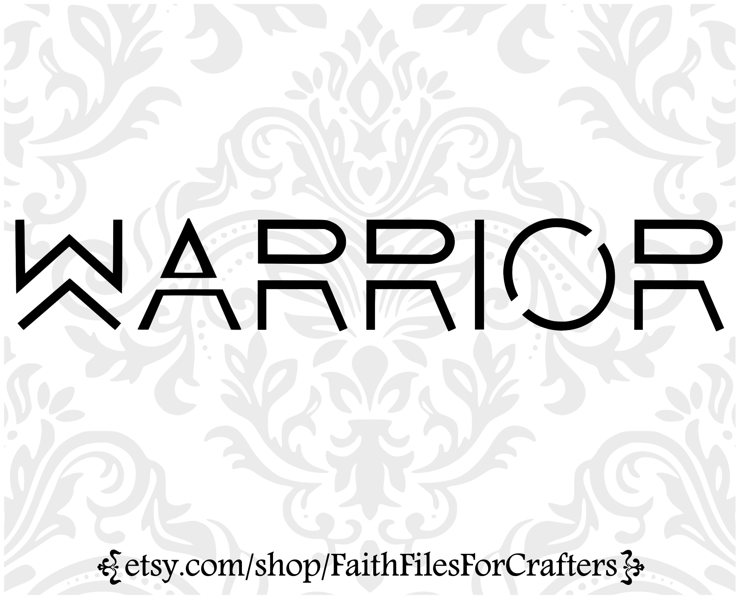 Warrior Word Art
