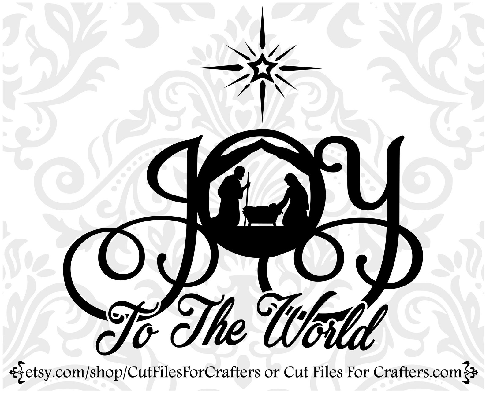 Joy Nativity Scene Svg, Nativity Svg, Joy to the World Svg, Christmas ...
