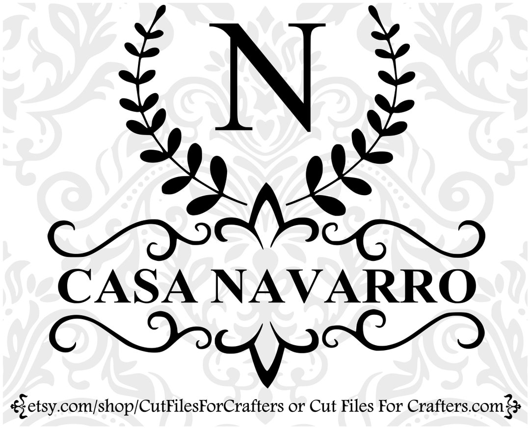 Casa Monogram Personalized Svg, Personalized Wedding Gifts Svg ...