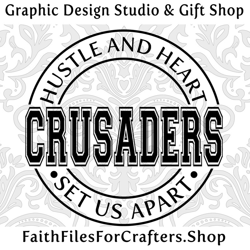 Crusaders Svg With Heart - Etsy