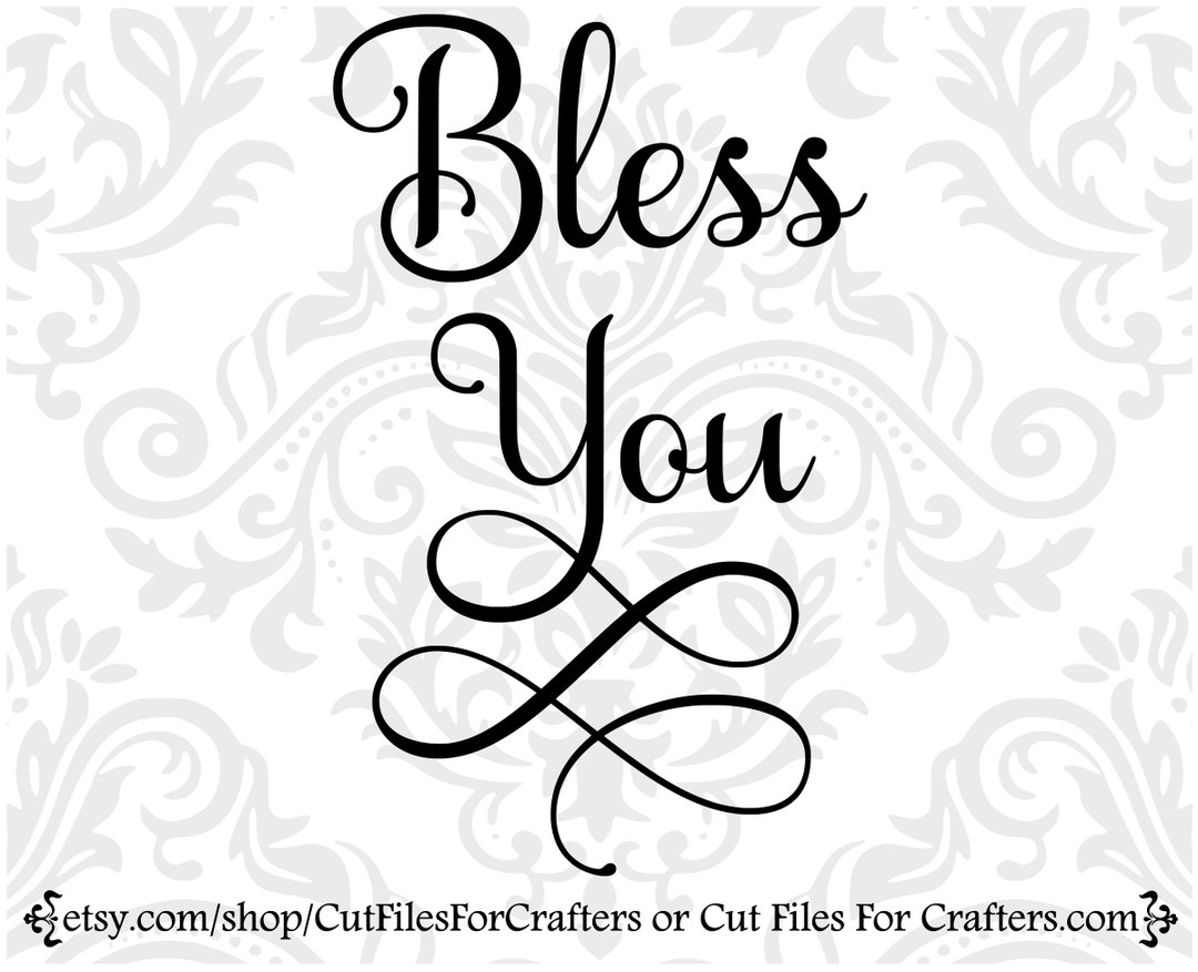 Bless You Svg, Christian Svg, Christian Silhouette Cut File Svg ...