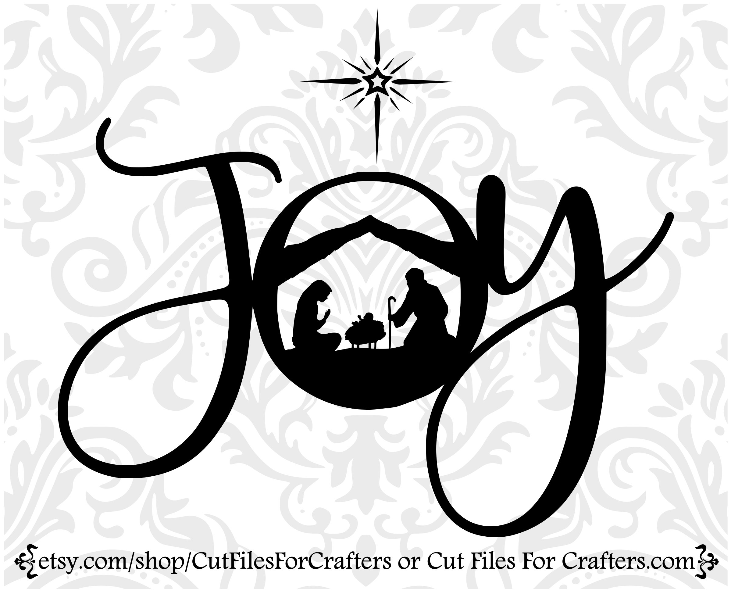 Joy Nativity Scene Svg Nativity Svg Joy To The World The | Etsy
