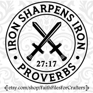 Iron Sharpens Iron Svg Iron Sharpens Iron Shirt Svg Iron - Etsy