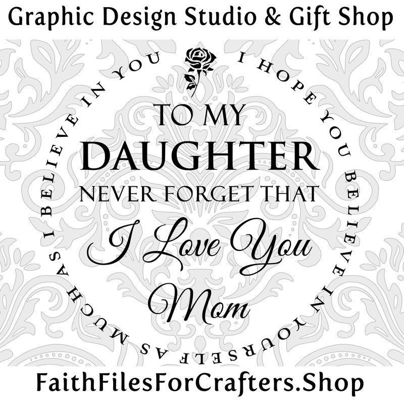 Daughter Quotes Svg - Etsy