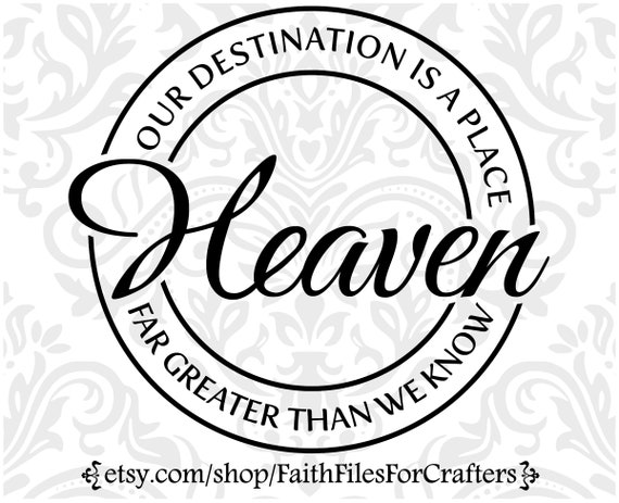 Heaven Svg Heaven Shirt Svg. Heaven Mug Svg Heaven Print | Etsy