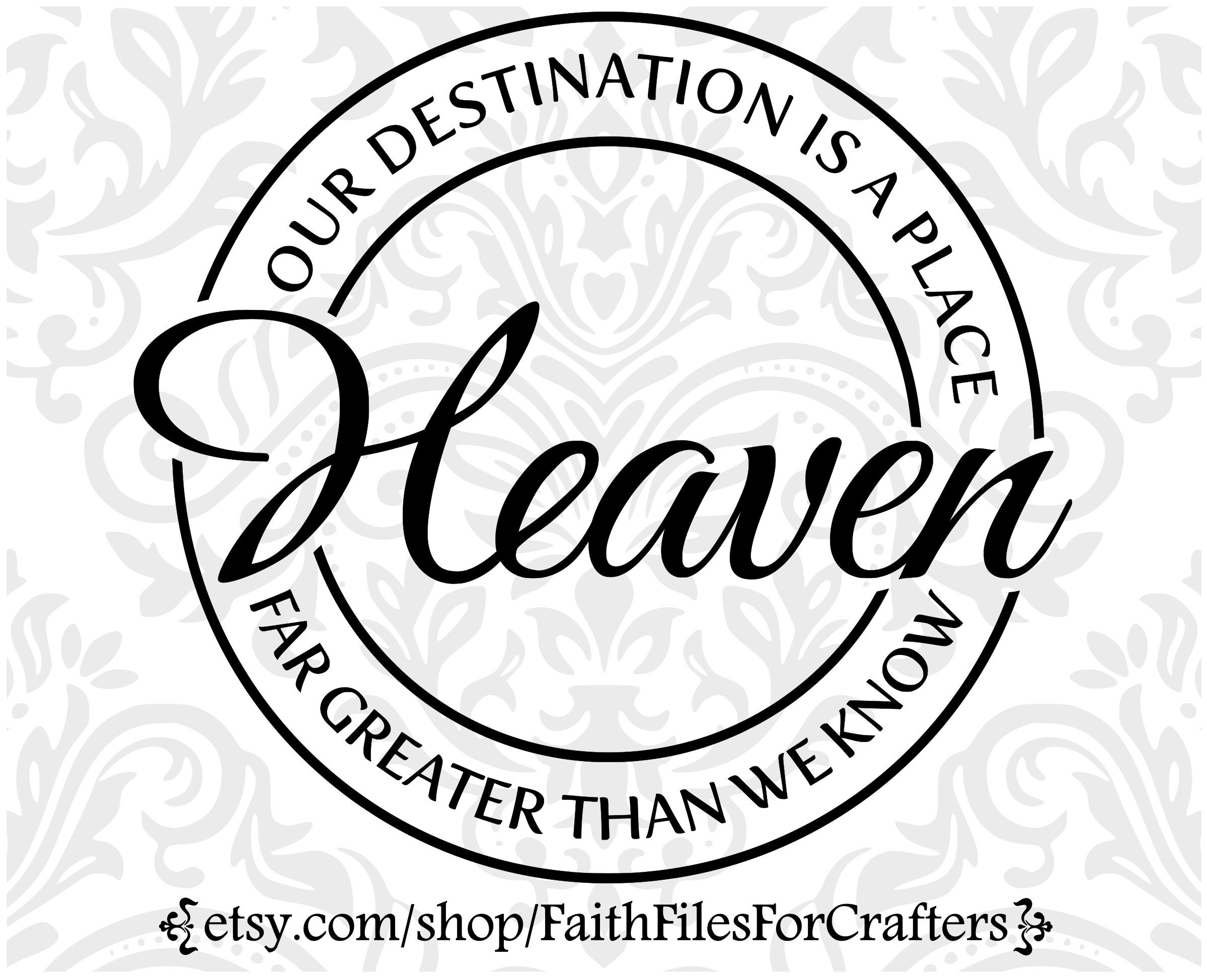 Heaven Svg, Heaven Shirt Svg. Heaven Mug Svg, Heaven Print Svg, Heaven ...
