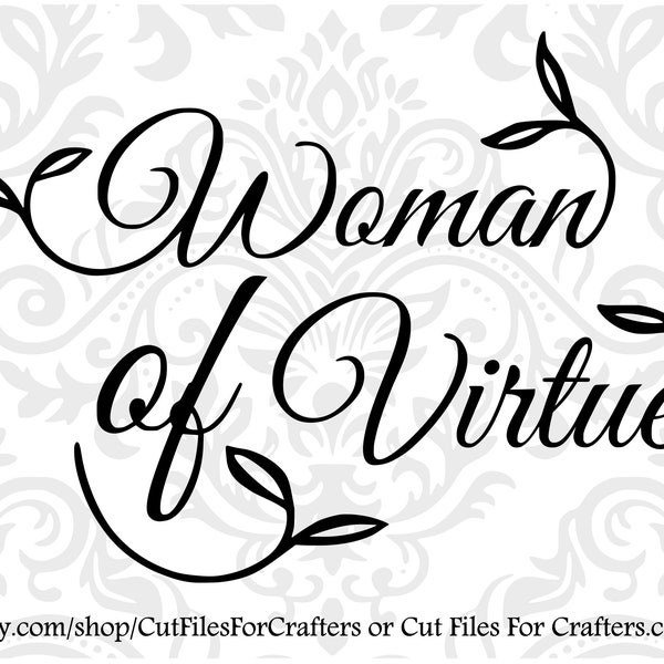 Virtuous Woman Svg - Etsy