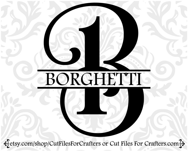 Personalized Letter B Monogram Svg Personalized Name Monogram | Etsy