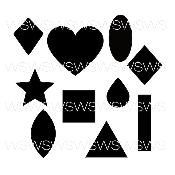 Earring Cutout Template SVG & PNG | Etsy