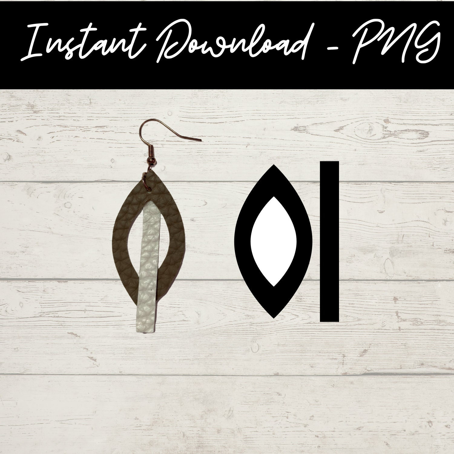 Leather Earring Template - PNG Cut File - Cricut - Silhouette ...