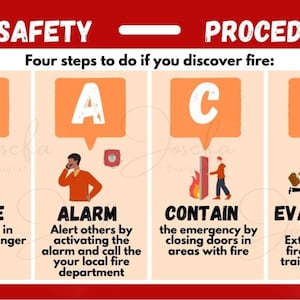 Fire Safety Poster With FREE Printable Race/pass ID Card/badge Design ...