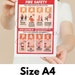Fire Safety Poster With FREE Printable Race/pass ID Card/badge Design ...
