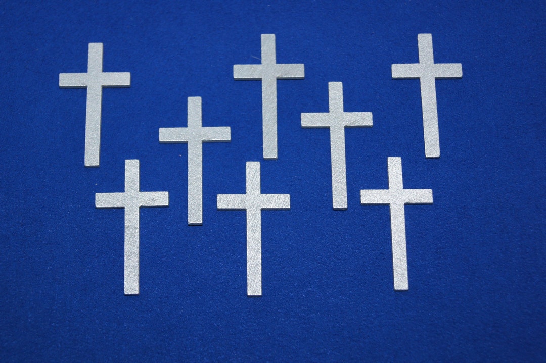 Cross Scattered Cross Wooden Cross 8 St. Silver - Etsy