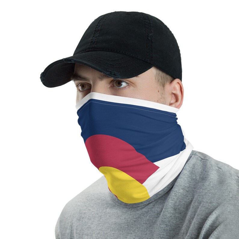 Multi Functional Face Shield // Colorado Flag // Cloth Face | Etsy
