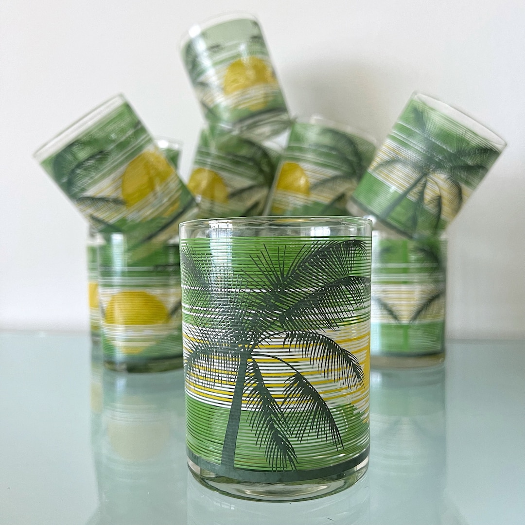 Set of 12 Vintage Cora Sunset Print Drinking Glasses - Etsy
