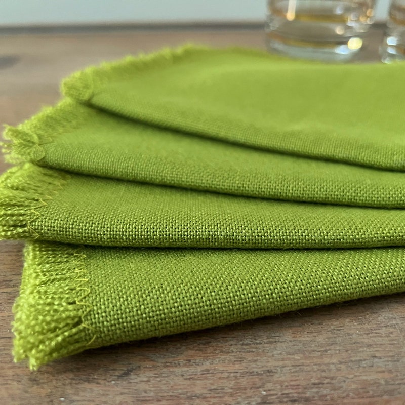 Chartreuse Napkins - Etsy