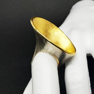 Bold Statement Ring Sterling Silver Ring Contemporary Ring - Etsy