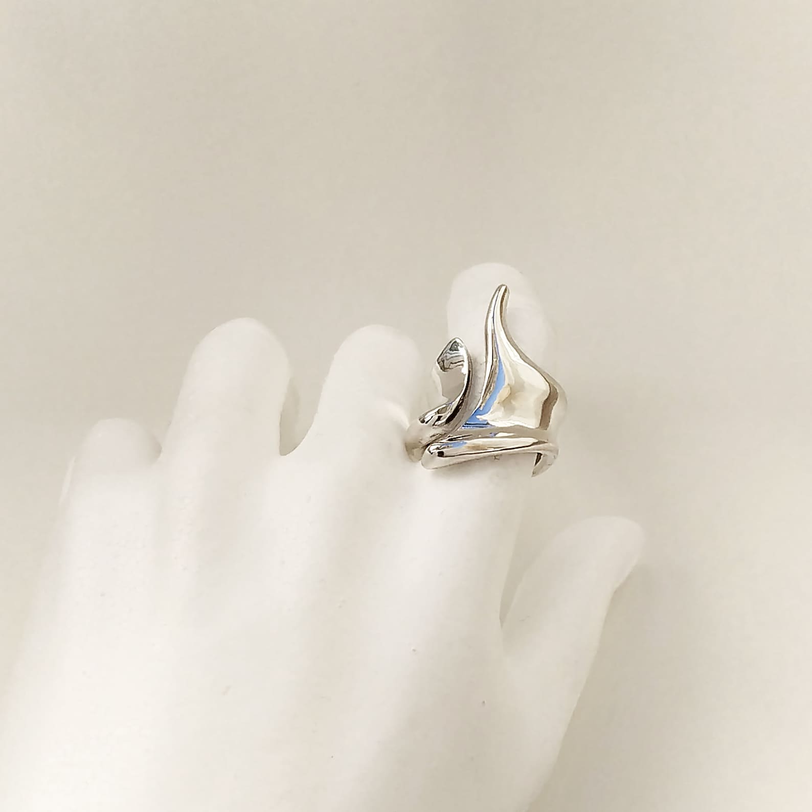 Unique Statement Ring Sterling Silver Ring Modern Statement - Etsy
