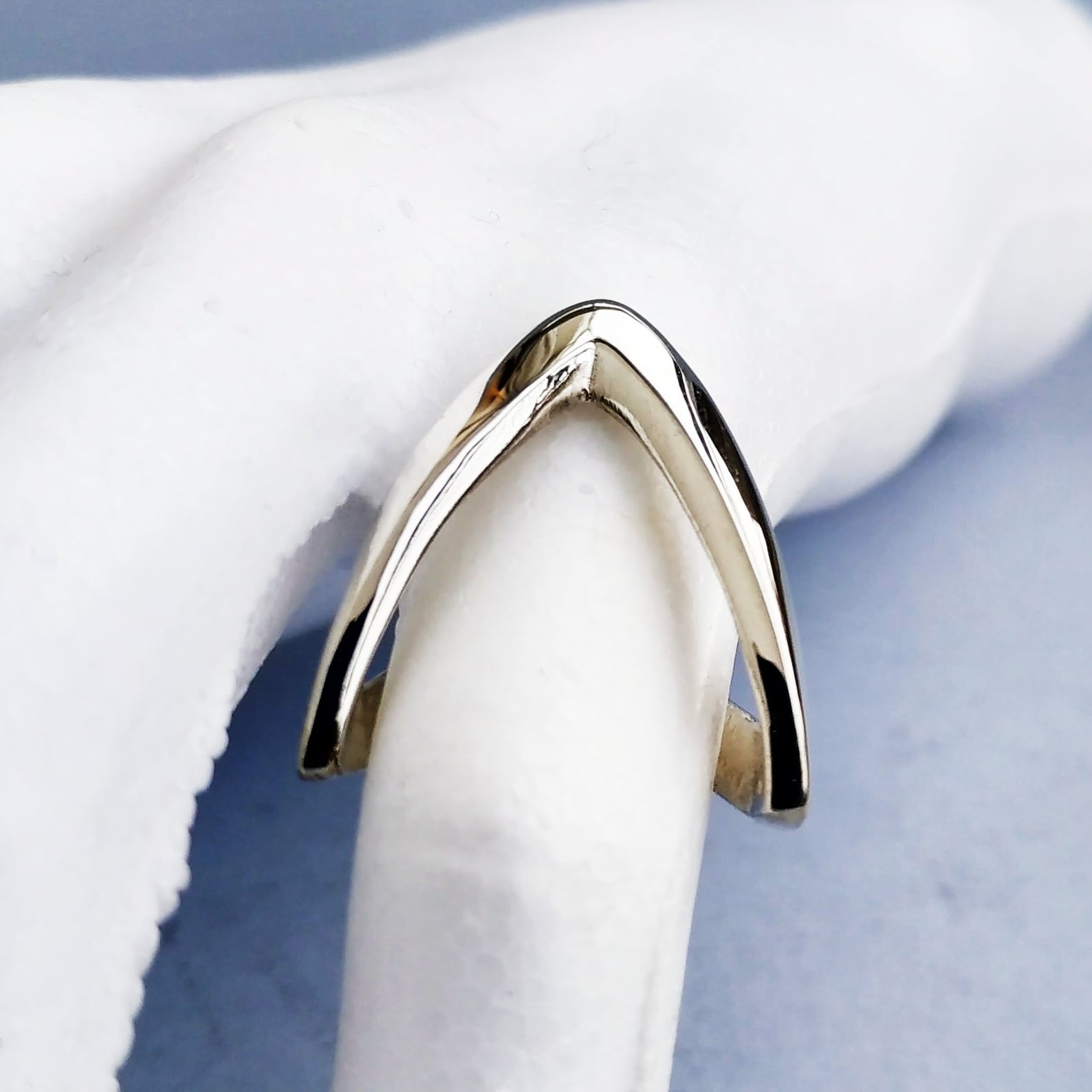 V Ring V-shaped Ring Chevron Ring Sterling Silver Ring | Etsy