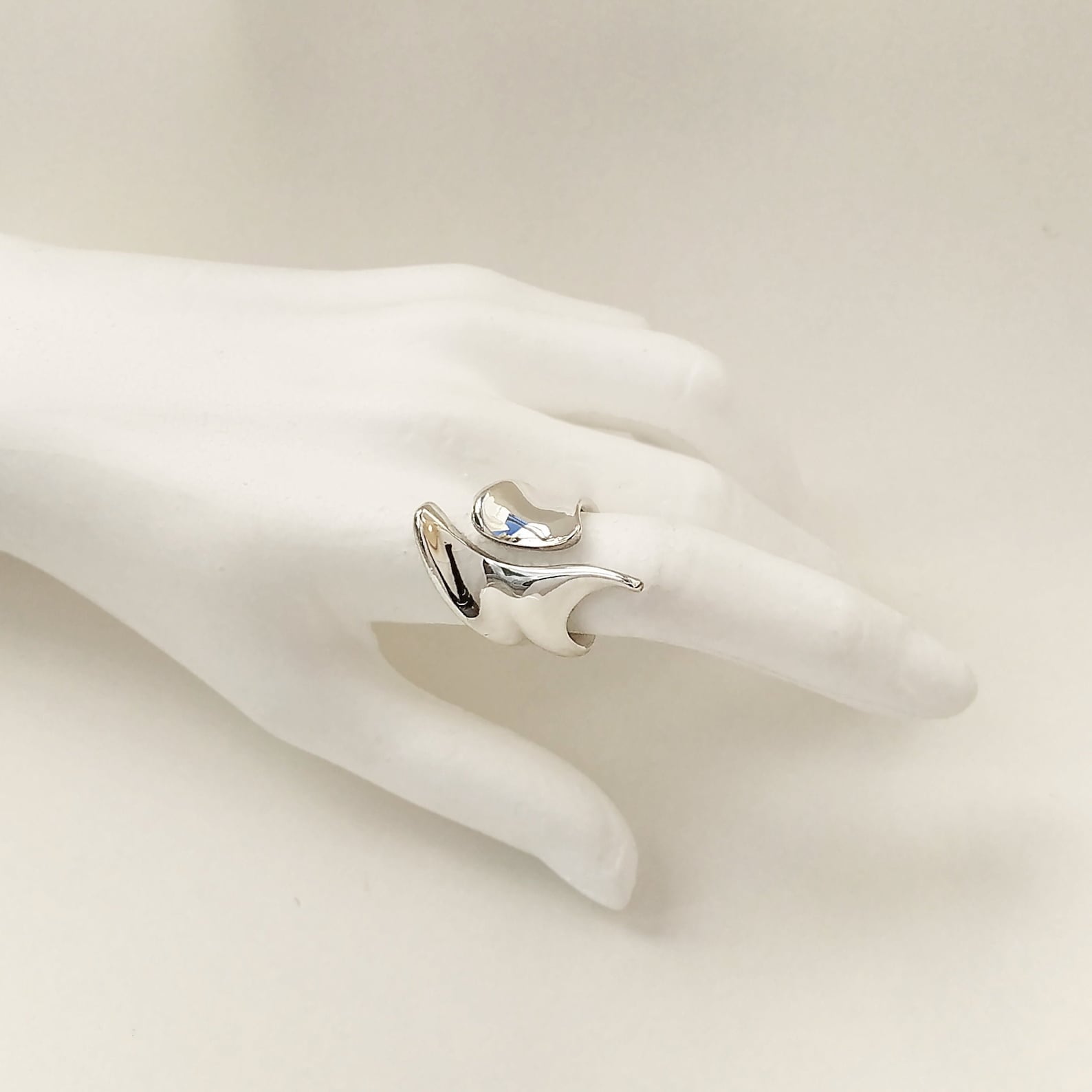 Unique Statement Ring Sterling Silver Ring Modern Statement | Etsy