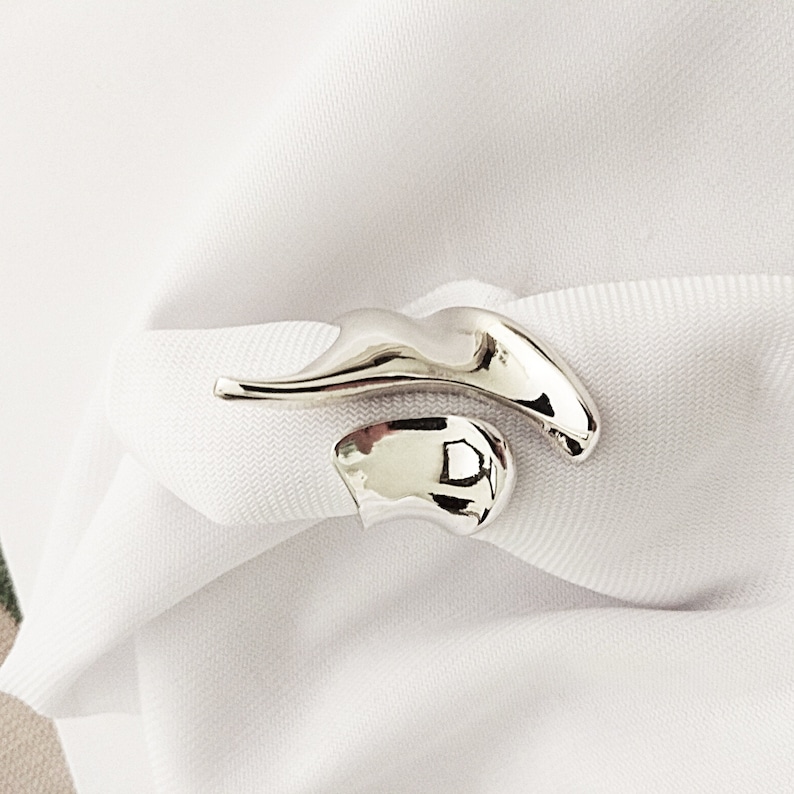 Unique Statement Ring Sterling Silver Ring Modern Statement | Etsy