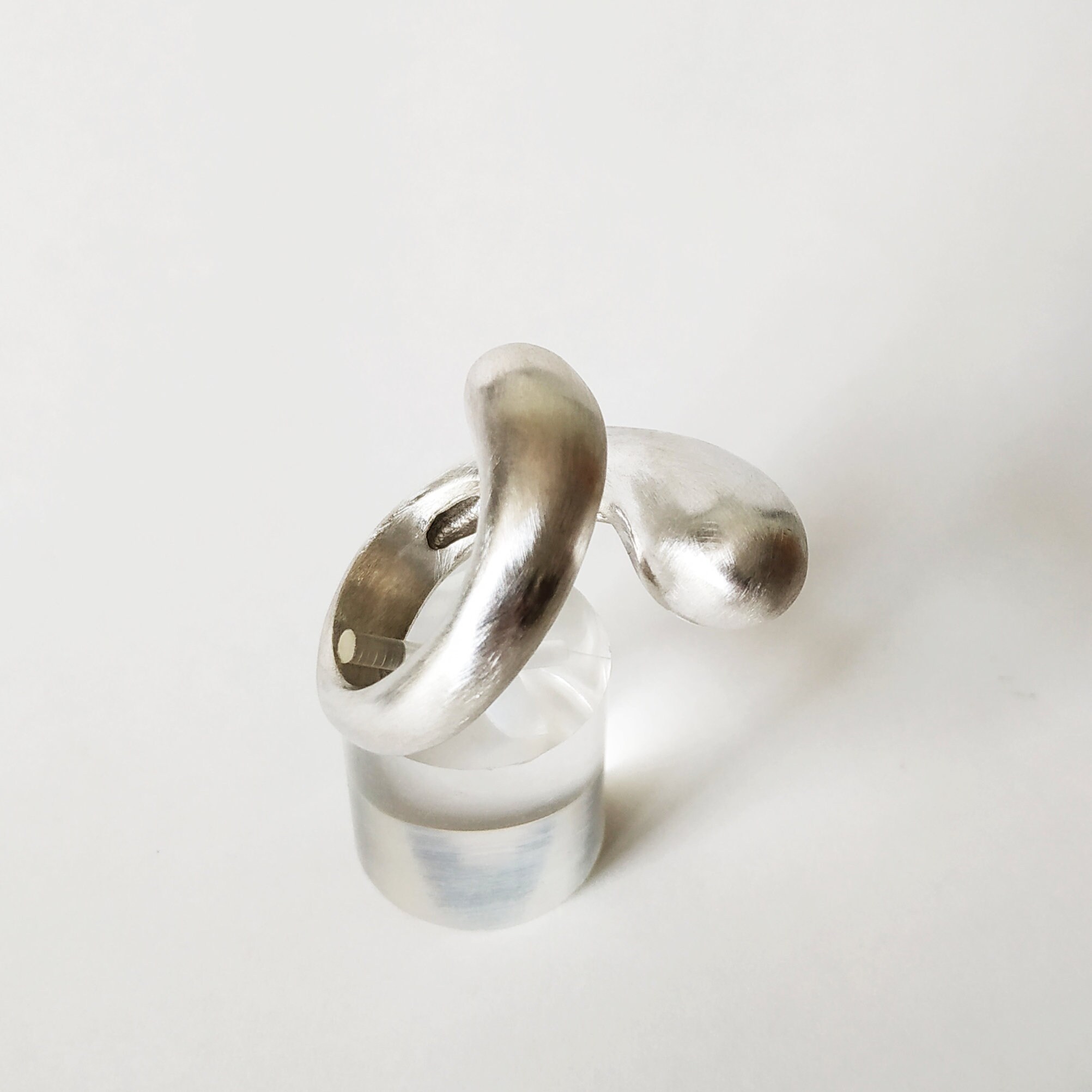 Wrap Around Ring Sterling Silver Ring Modern Statement Ring - Etsy