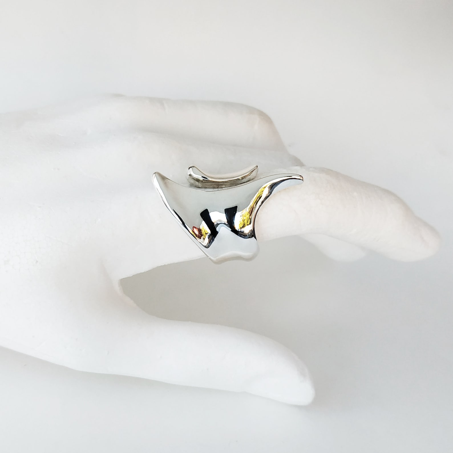 Unique Statement Ring Sterling Silver Ring Modern Statement | Etsy