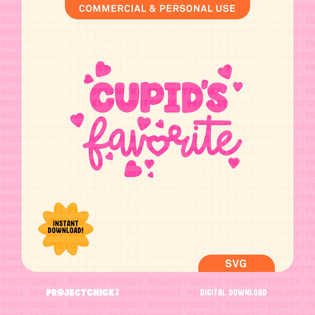 Cupid's Favorite SVG || Hand-lettered Design | Valentine's Day Svg ...