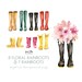Spring Rain Boot Watercolor Clipart With Flowers - Etsy Canada