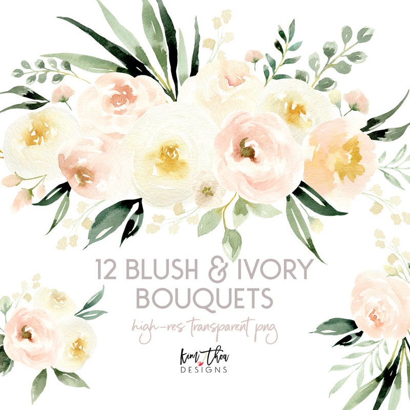 Blush Ivory Flower - Etsy