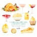 Thanksgiving Dinner Watercolor Clipart and Harvest Baskets PNG Turkey ...