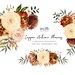 Eleven Copper Autumn Watercolor Floral Bouquets Autumn Watercolor ...