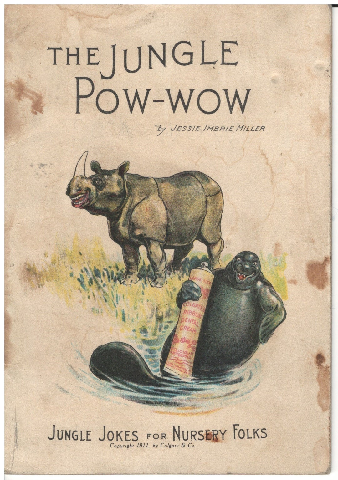 The Jungle Pow-wow Jungle Jokes for Nursery Folks 1911 Colgate ...