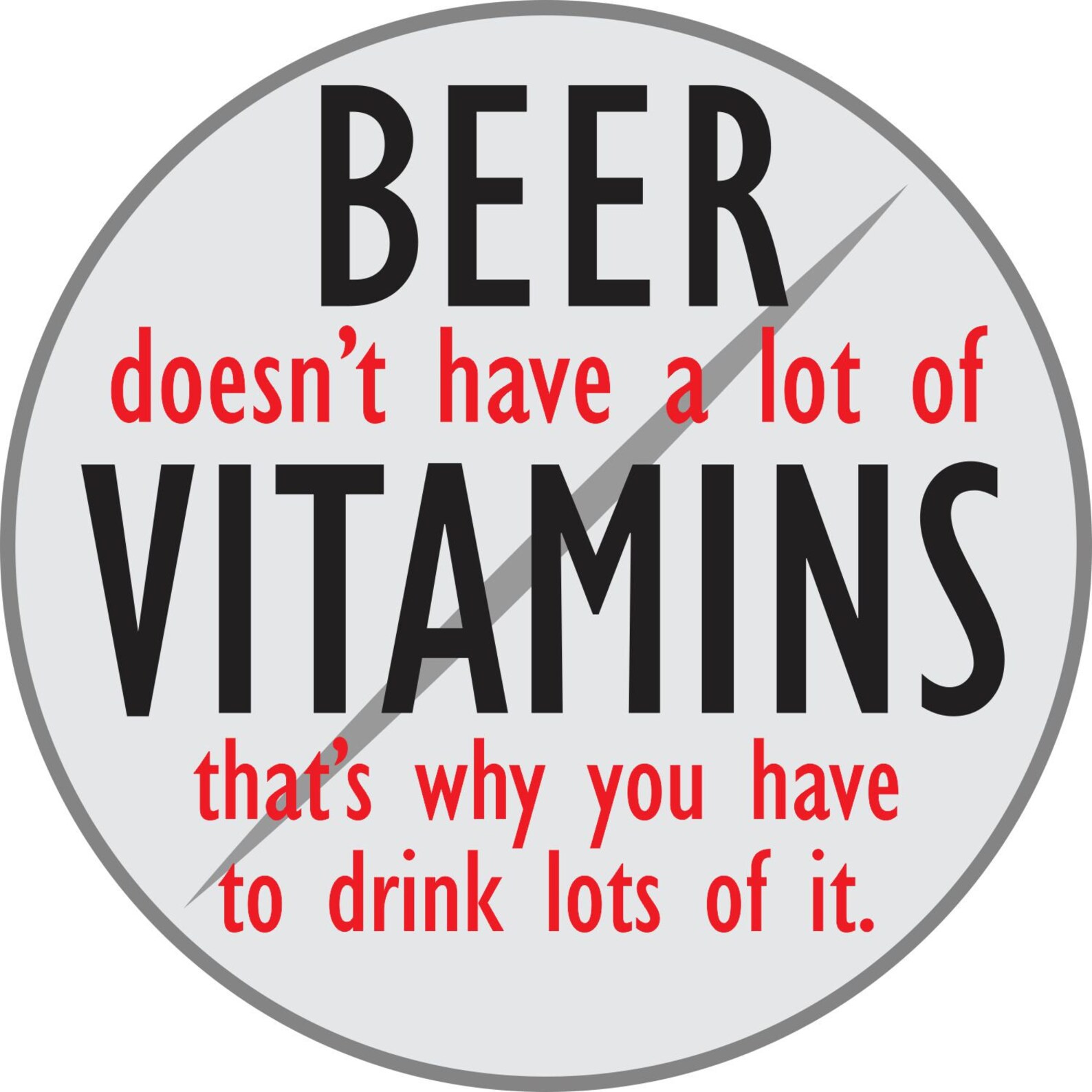 Beer Vitamins 5" Vinyl Sticker - Etsy