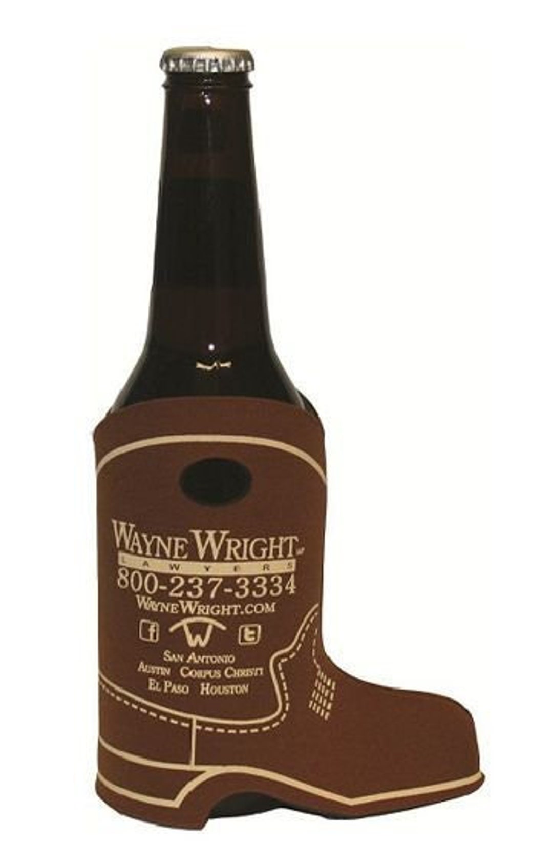 25 Minimum Custom Boot Shaped Foam Bottle Coolie. Logo - Etsy