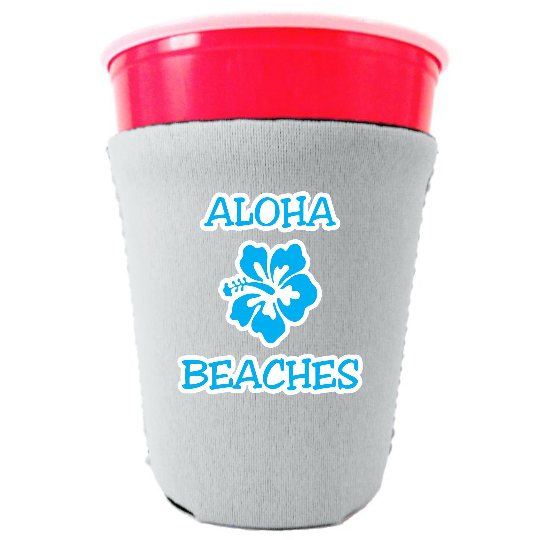 Aloha Beaches Neoprene Party Cup Coolie - Etsy