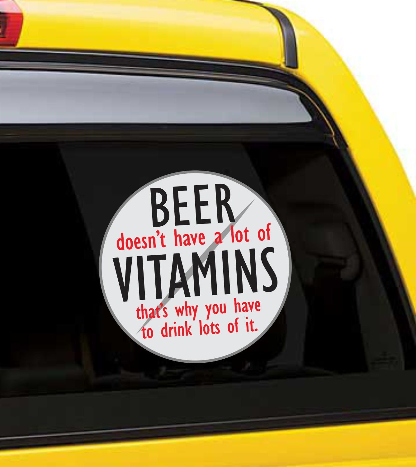Beer Vitamins 5" Vinyl Sticker - Etsy