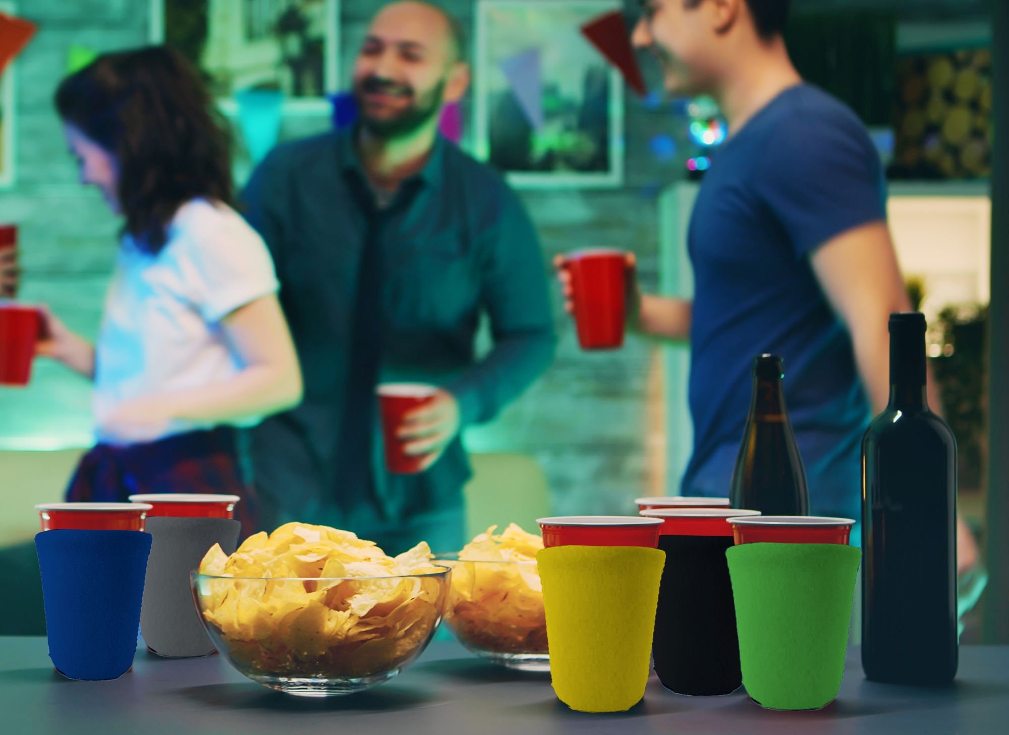 Blank Foam Collapsible Party Cup Coolie Variety Color 12-pack. - Etsy