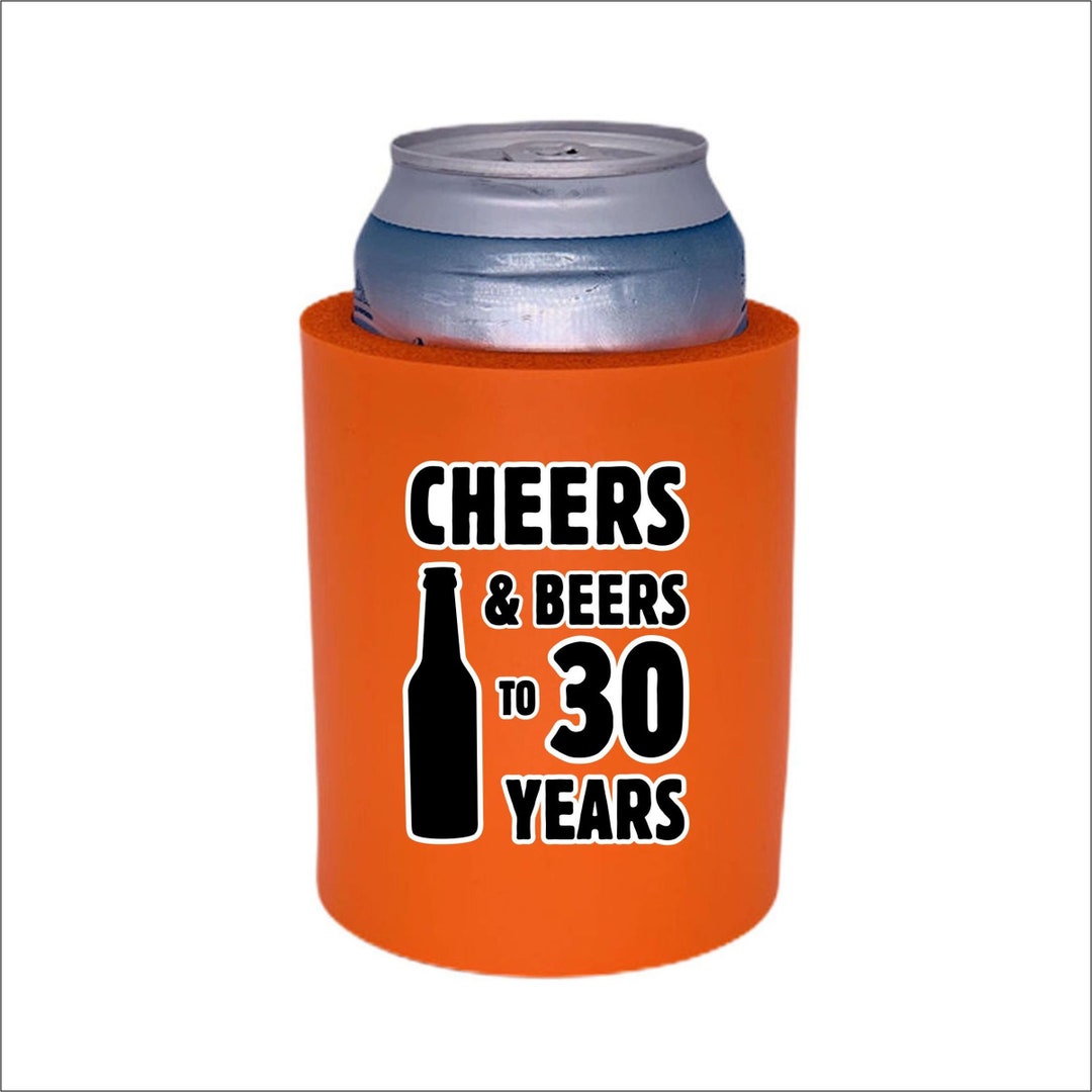 Cheers and Beers Thick Foam "old School" Can Coolie - Etsy