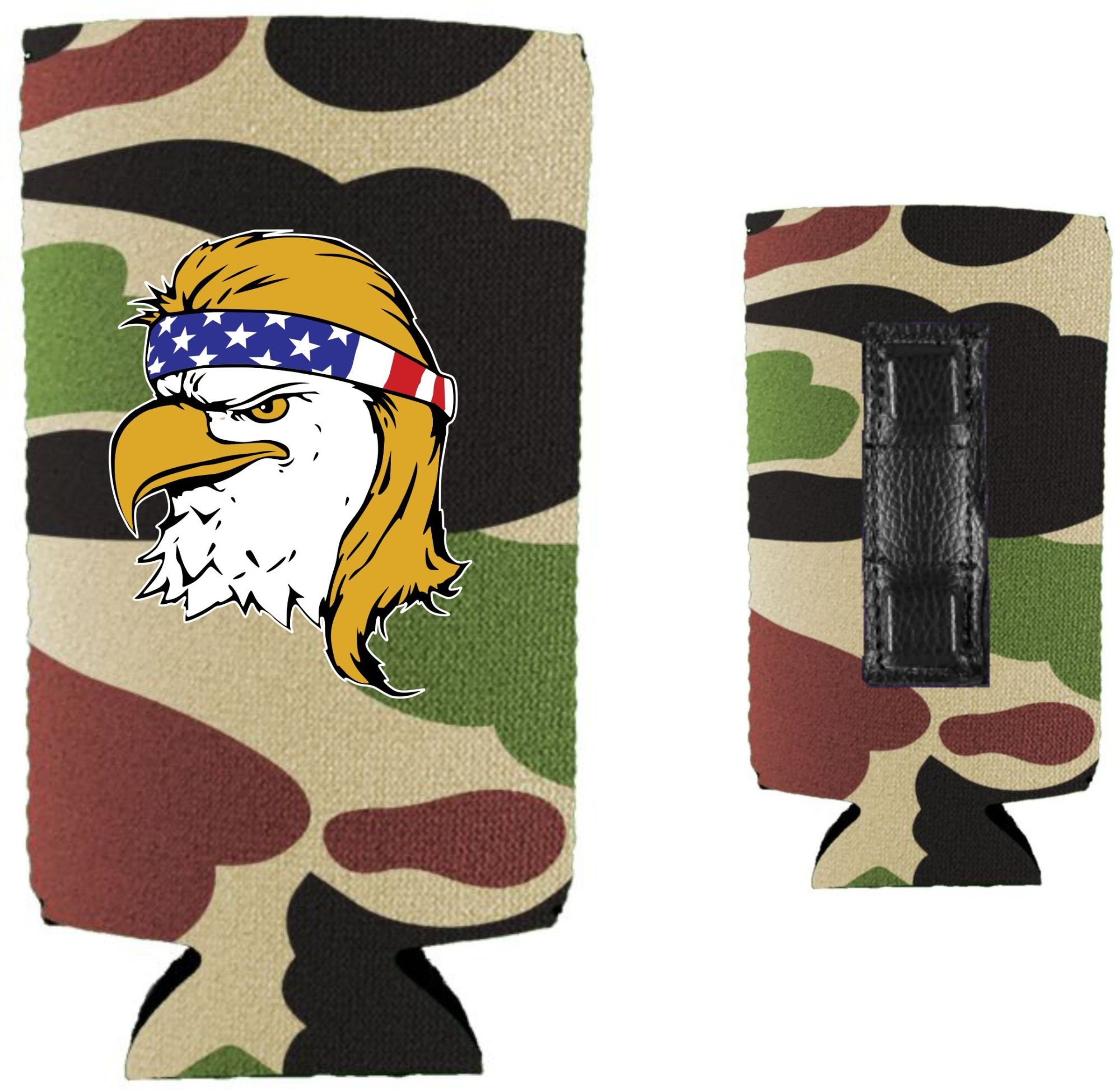 Bald Eagle Mullet Magnetic Neoprene Slim Can Coolie - Etsy.de