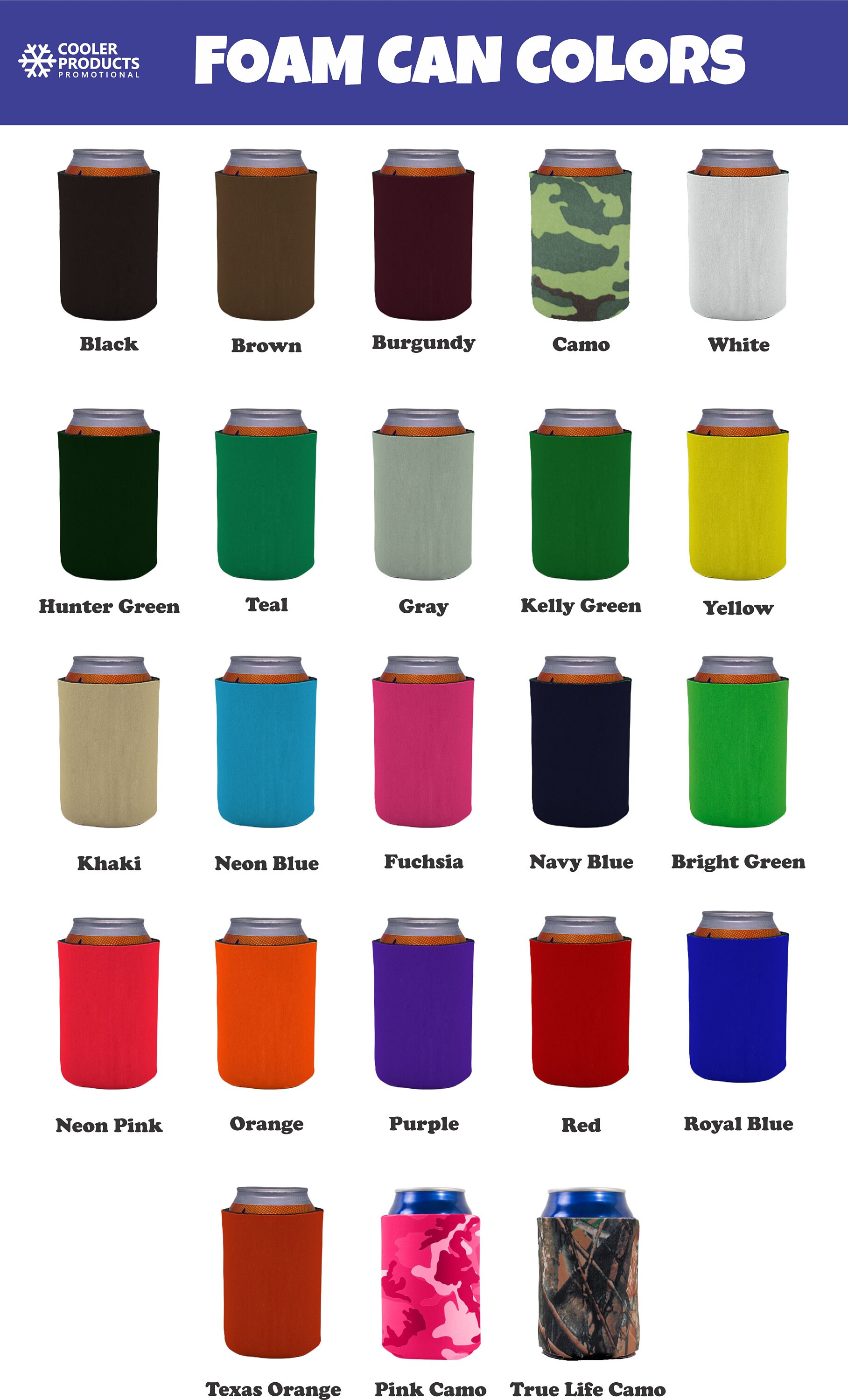 Blank Foam 12 Oz. Can Coolie. Choice of Colors Quantity - Etsy