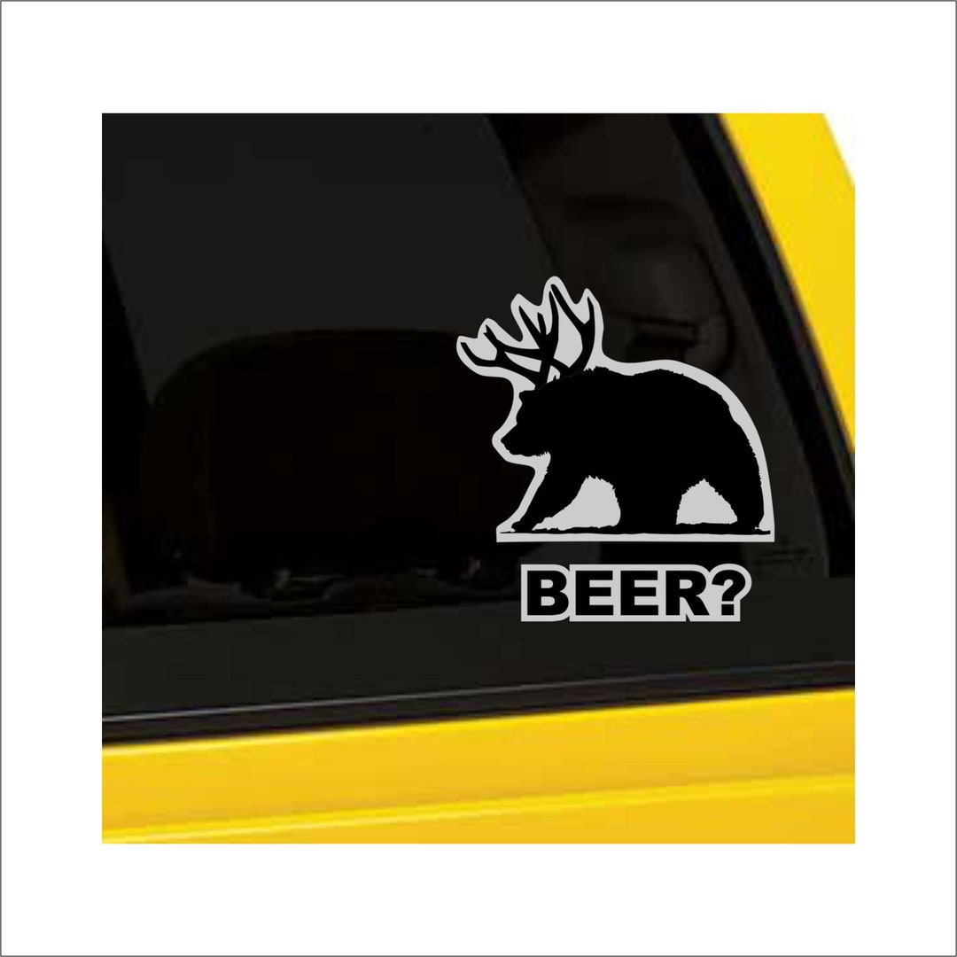 Beer Bear 5" Vinyl Sticker - Etsy