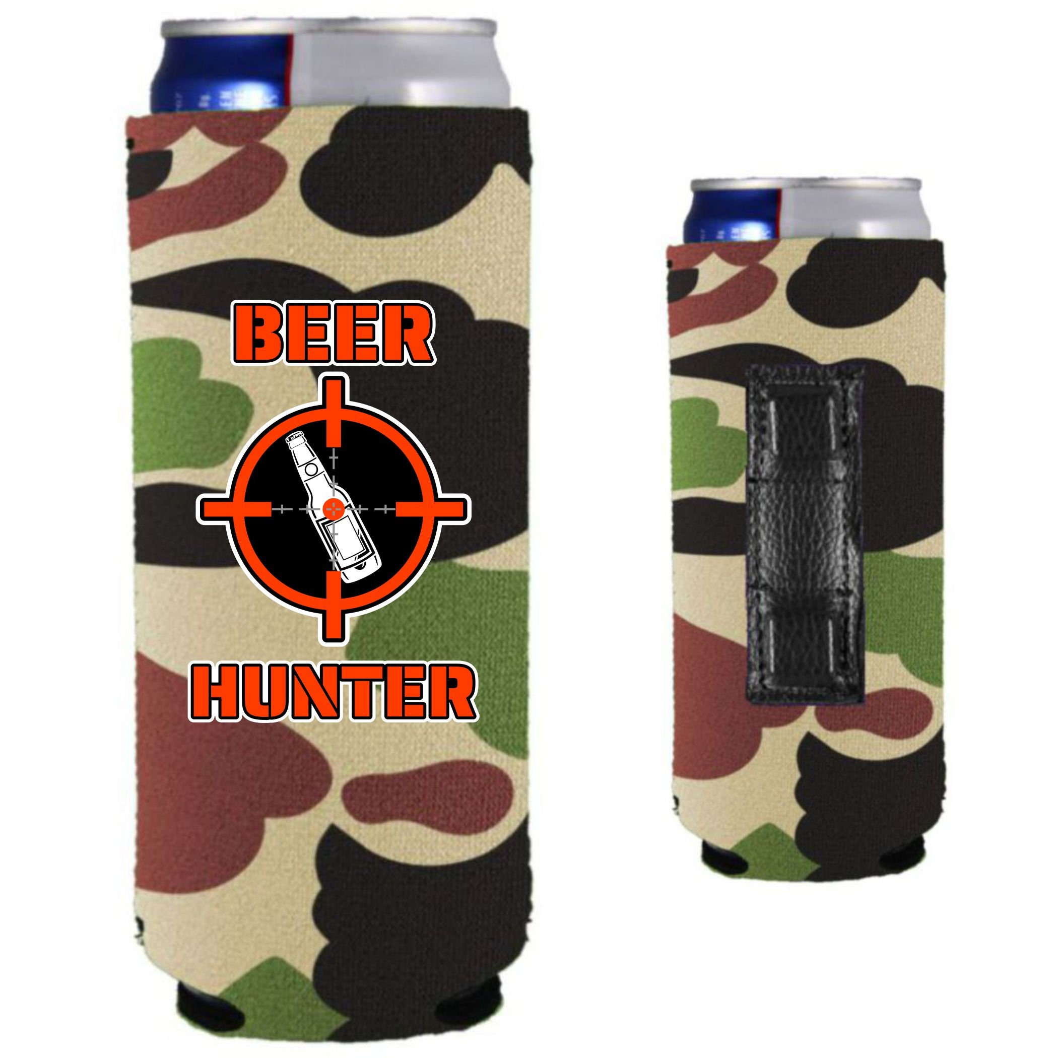 Beer Hunter Magnetic Neoprene Slim Can Coolie | Etsy