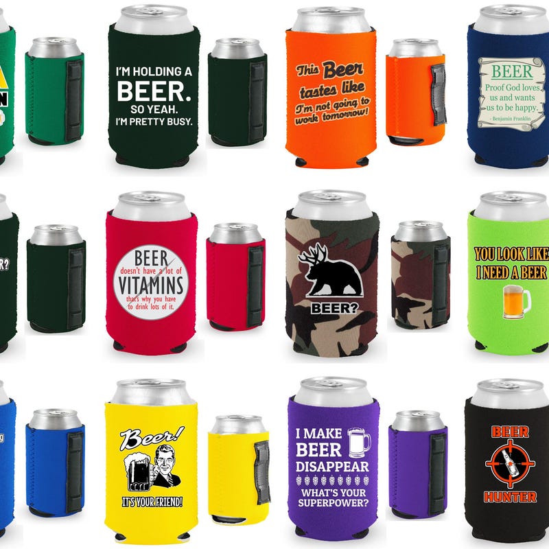 Magnetic Custom Koozies - Etsy