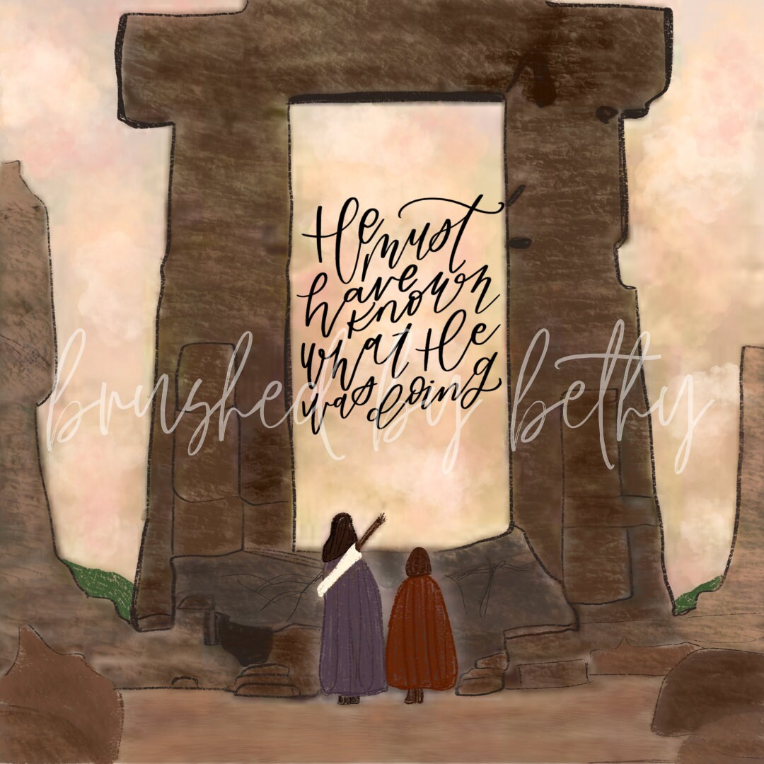 Girls at the Stone Table - Digital Print - Etsy