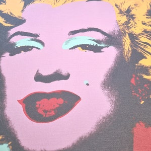 Andy Warhol Marilyn Monroe TURQUOISE Pop Art Canvas Wall - Etsy