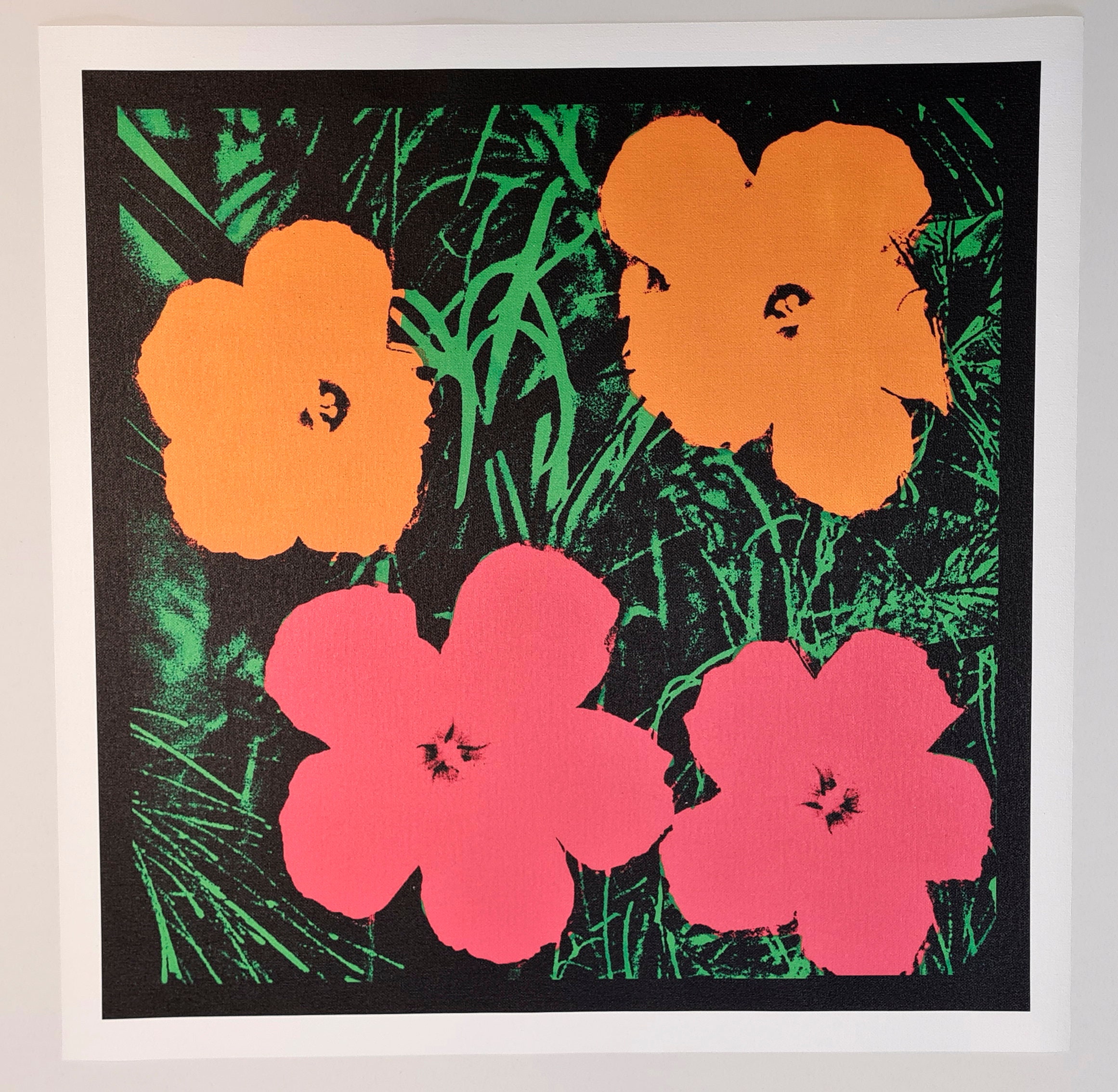 Andy Warhol - FLOWERS - Pop Art Canvas Wall Art - Etsy UK